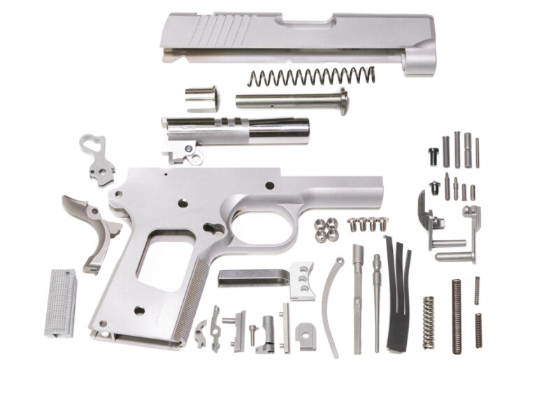1911 80% OFFICER BUILD KIT 3.5" 45 ALUMINUM FRAME CHECKERED GRIP NOVAK ...