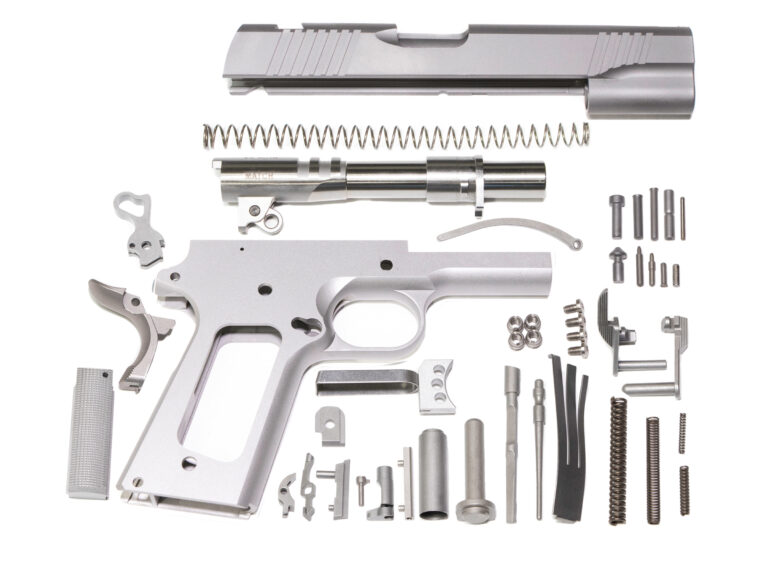 1911 80% OFFICER BUILD KIT 3.5" 45 ALUMINUM FRAME CHECKERED GRIP NOVAK ...