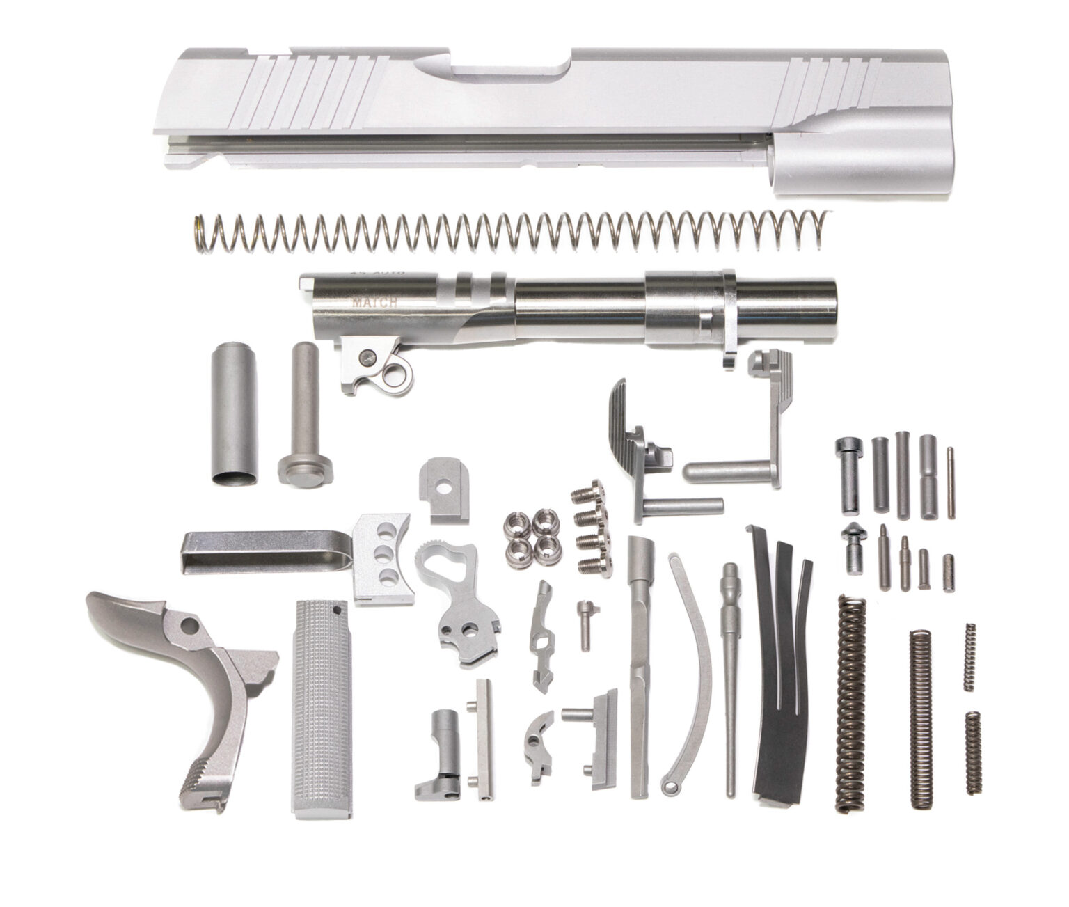 1911 OFFICER REBUILD KIT 3.5" 45/9MM STAINLESS WITH NOVAK CUT SLIDE ...