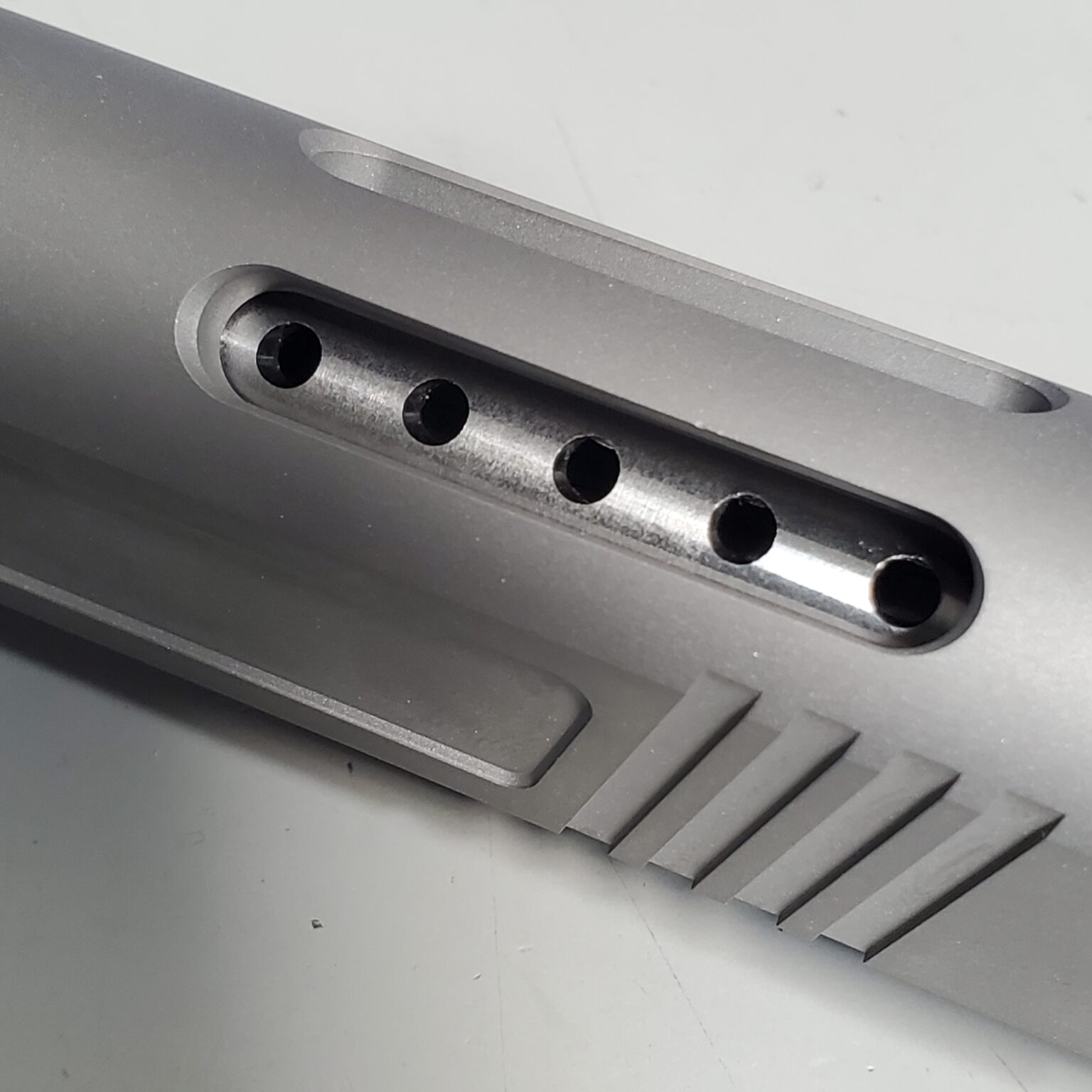 1911 GOVERNMENT SLIDE 5" 416 STAINLESS 45/9 ELIMINATOR PRO NOVAK SIGHT ...