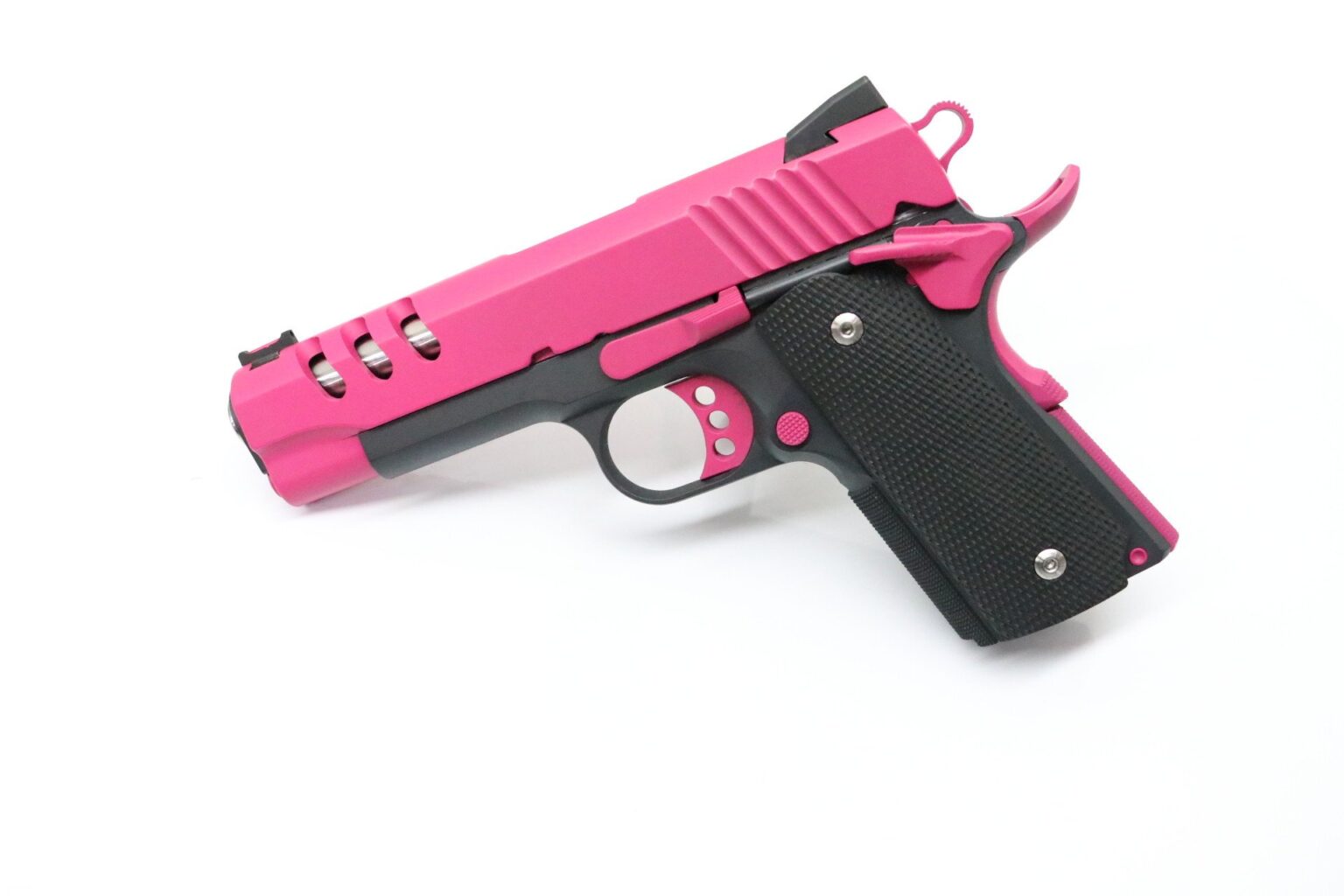 1911 COMMANDER PORTED SLIDE 45/9 4.25" STAINLESS REAR SERRATIONS WITH ...